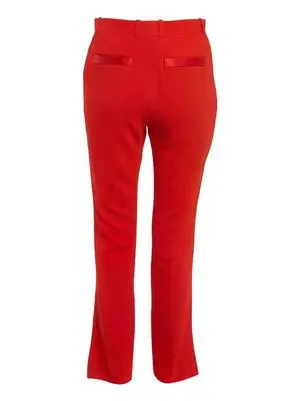 Givenchy Satin-trim Crepe Trousers - Red