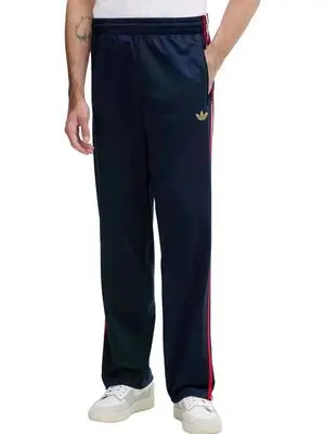 Adidas Firebird Logo-embroidered Side-stripe Track Pants - Blue
