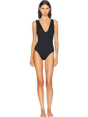 Loulou De Saison Loulou De Saison Gianna U-Neckline Swimsuit Black