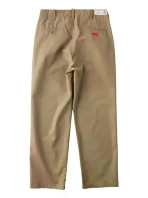 UNIVERSAL OVERALL Wide-leg Bio-wash Trousers - Neutrals