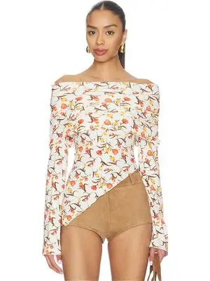 SUSMIES Susmie's Carmina Off-shoulder Top - White