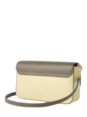 FURLA Furla Two-Tone Leather Cross Body Bag