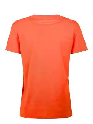Max Mara Embroidered Logo Pocket T-shirt - Orange