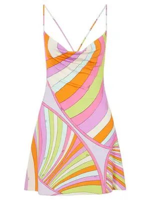 Emilio Pucci Pucci Printed Stretch-Jersey Mini Dress Multi