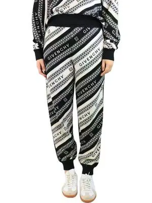 Givenchy Chain Print Track Pants - Black