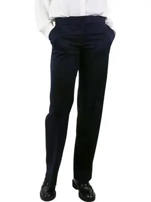 Stella McCartney Straight-leg Tailored Wool Trousers - Blue