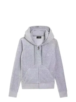 Juicy Couture Robertson Textured Hoodie Grey