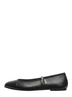 KATE CATE Juliette Double Chain Ballet Flats - Black