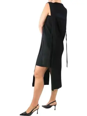 N°21 Ribbed Sleeveless Midi Dress - Black