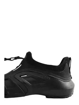 CROCS Quick Trail Sandals With Cut-out Detail And Toggle Fastening - Black