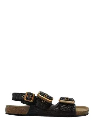 ALLSAINTS Staffa Woven Buckle-fastening Sandals - Black