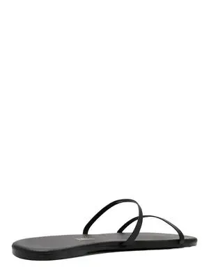 Tkees Double Strap Flat Sandals - Black