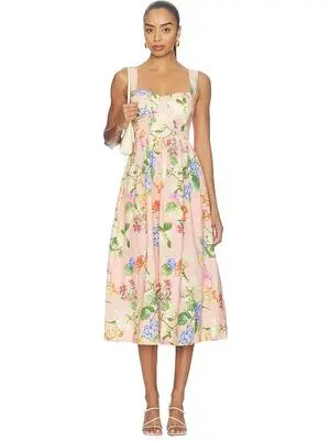 Yumi Kim Shauna Printed Linen Blend Midi Dress - Multi
