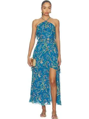 CLEOBELLA Aphrodite Ankle Dress - Blue