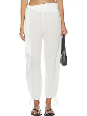 LOVERS AND FRIENDS Billie Cotton Trousers - White