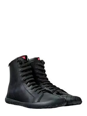 Camper Peu Path+ Leather Ankle Boots - Black