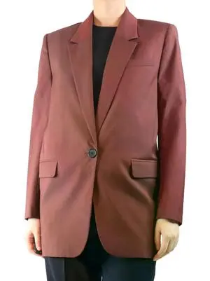 MARANT ETOILE Single-breasted Blazer - Red