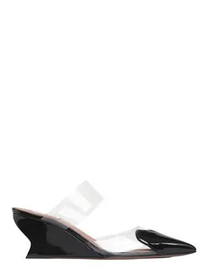 Alaïa Le Coeur Wedge Mules - Black