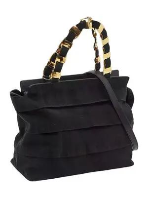 FERRAGAMO Chain Zip Tote Bag - Black