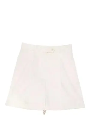 Bally Pleated Turn-up Shorts - Neutrals