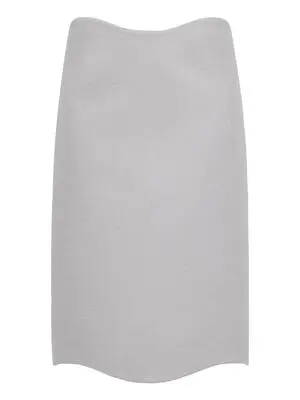Alaïa Wool Mini Pencil Skirt - Grey