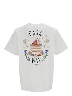 CASABLANCA Logo-print Short-sleeved T-shirt