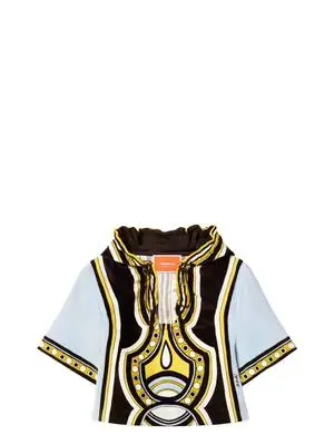 La DoubleJ Portal Terrycloth Hoodie - Blue