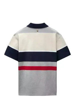 Versace Striped Cotton-jersey T-shirt - Grey