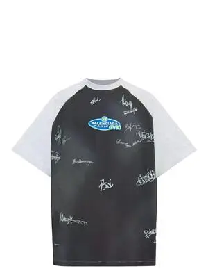 Balenciaga Raglan-sleeves T-shirt - Black