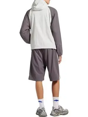 Balenciaga Zip-up Hooded Jacket - Grey