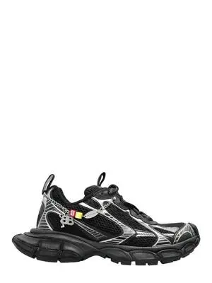 Balenciaga 3xl Charm-embellished Mesh Sneakers - Black