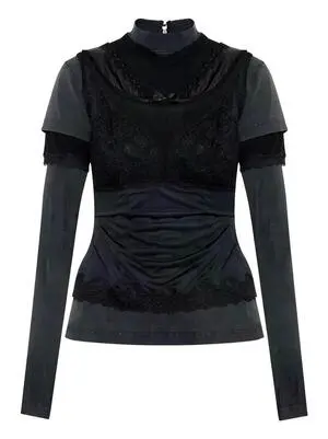 Balenciaga Layered Top - Black