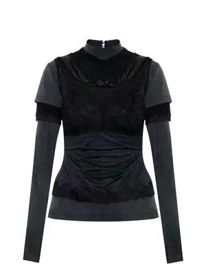 Balenciaga Layered Top - Black