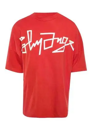 Palm Angels Logo Oversized T-shirt - Red