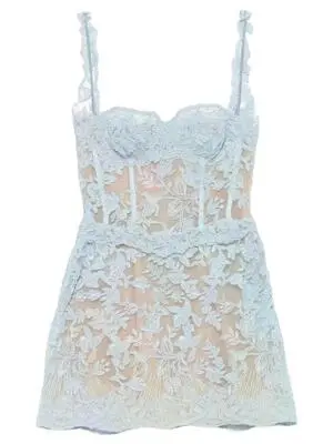 Ermanno Scervino Corset Mini Dress - Blue