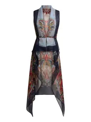 ETRO Printed Silk Foulard Waistcoat
