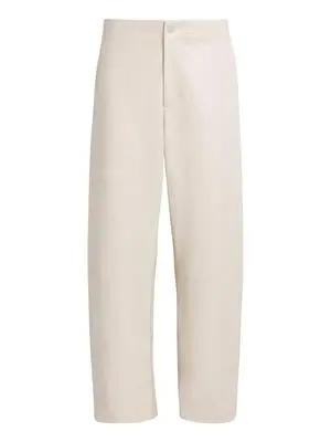 LAUREN MANOOGIAN Nappa Leather Wide-leg Trousers - Beige