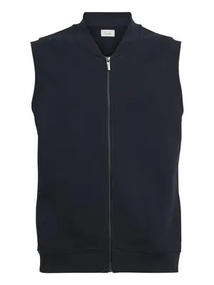 Harrods Cotton Jersey Logo Gilet - Navy