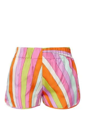 Emilio Pucci Iride Silk Twill Shorts - Multicoloured