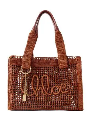 Chloé Chloé Raffia Tote Brown