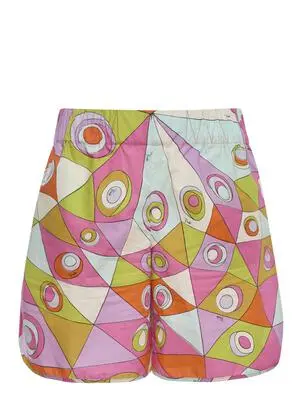 Emilio Pucci Cotton Poplin Printed Shorts - Multi