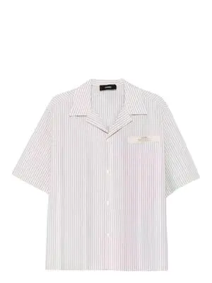 Amiri Striped Short-sleeve Shirt - Neutrals