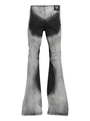 RIVINGTON ROI REBIS Pneuma Acid-wash Panelled Jeans - Grey