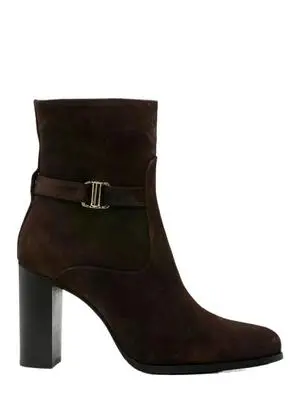 SERGIO MORETTI FIRENZE Round-toe Zip-fastening Ankle Boots - Brown