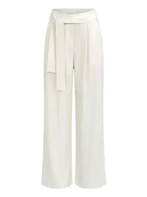Dusan Belted Palazzo Trousers - Neutrals