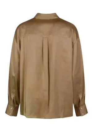 Peserico Plain Long Sleeve Shirt - Neutrals