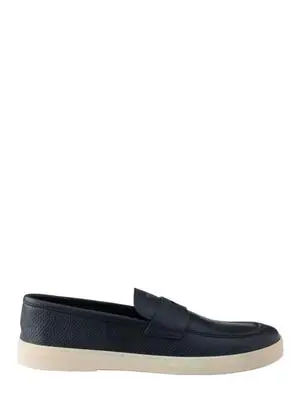 Prada Leather Loafers - Blue
