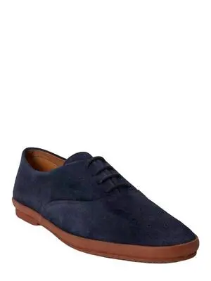 Polo Ralph Lauren Navy Suede Lace-up Sneakers - Blue