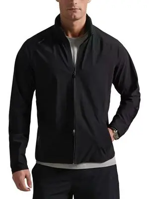 Rlx Ralph Lauren Zip-up Jacket With Mesh Inserts - Black