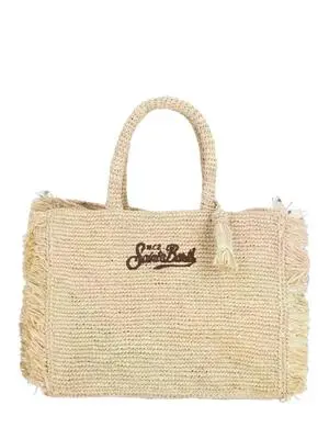 MC2 SAINT BARTH Raffia Tote Bag - Neutrals